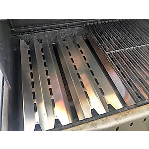 YIHAM KS741 Grill Parts for Broil King Baron 9221-64 9215-54 320 420 440 Huntington Rebel 6123-64 6120-64 6023-89 6139-84 6825-84 6020-54/64 Broil-Mate 15 7/8 inch Heat Shield Plate Replacement