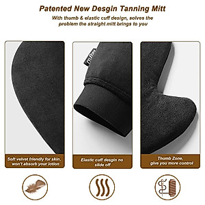 Self Tanning Mitt Applicator- Tanning Mitts Self Tanner Mitt Applicator Self Tanning Glove for Self Tan Mitt Self Tanner Mit, No Slide Off Self Tanner Glove Spray Tan Mitt Soft Self Tan Mit