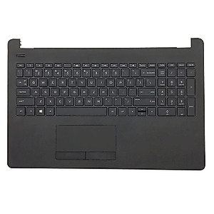 Replacement for HP 15T-BR000 15T-BS 15Z-BW 15-BS 15-BW 15G-BR 15G-BX 15-BS020WM 15.6" Laptop Upper Case Palmrest Keyboard Touchpad Assembly Part 925008-001 AP204000E00