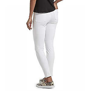 HUE Women's Ultra Soft High Waist Denim Leggings, White, Small