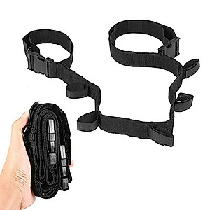 Car Fishing Rod Rack Holder Strap, 2Pcs Nylon Vehicle Fishing Rod Holder Belt 86.6 Inches Length Adjustable Polyester Strap Tackle Tools （2 PCS）