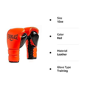 Powerlock2 Pro Laced Training Gloves (Red, 14oz)