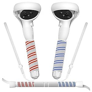 YOGES Handle Attachments Compatible with Oculus Quest 2 Controller Accessories, VR Gorilla Tag Long Arms Beat Saber Dual Extension Grips Compatible with Meta Quest 2 Supernatural More VR Games