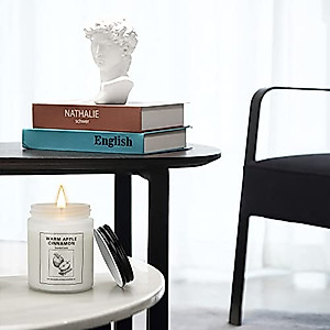 Candles, Apple Cinnamon and Lemongrass Eucalyptus Candles for Home Scented, 2 Pack Candles Gifts for Women, 15 oz Soy Candle, Scented Candles Gifts Set for Mother's Day, Valentine, Christma's Gifts…