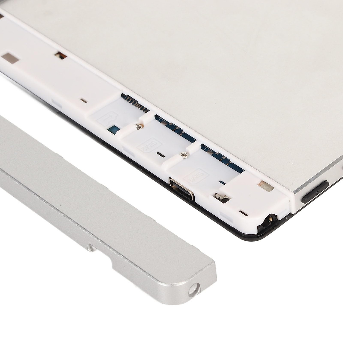 14:1710 Inch Tablet, 6GB 128GB 5G WiFi 2560x1600 Resolution HD Tablet, 2MP Front 5MP Rear Dual SIM Dual Standby Tablet PC for Business, Office, Gaming (Silver)