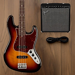 Fender American Professional II Jazz Bass, 3-Color Sunburst, Rosewood Fingerboard