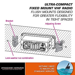 Standard STD-MMB-84 Flush Mount Kit for Most Standard Fixed Mount VHF Radios