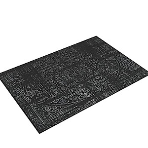 nuLOOM Arlena Vintage Traditional Area Rug - 5x8 Area Rug Modern/Contemporary Black/Grey Rugs for Living Room Bedroom Dining Room Kitchen