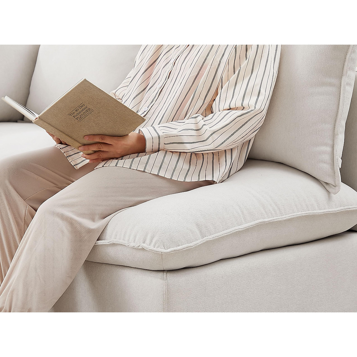 VANOMi Modular Sectional Sofa, 8 Seater Sleeper Sectional Sofa Modular Sectional Couch for Living Room, Sleeper Set-L