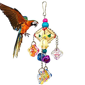 Antcher Birds Parrot Chewing Toy Pet Bird Cage Toys with Hanging Bell for Parakeet Cockatiel Conure Lovebirds Finch Canary