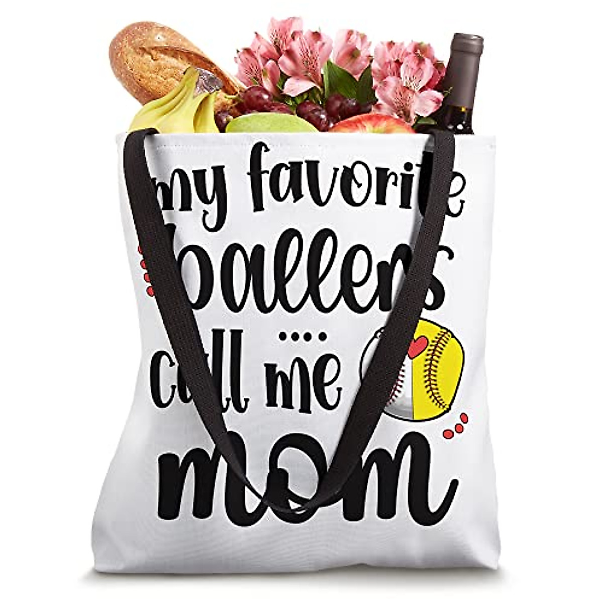 Favorite Softball Baseball Players Call Me Mom Tote Bag