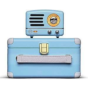 Muzen OTR Metal Portable Bluetooth Speaker with Retro knob Tuner FM Radio, Also with Suitcase Gift Case, Wireless Bluetooth Speaker with Loud Stereo Sound, for Home Outdoor Travel