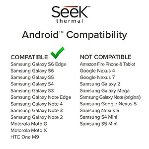 Seek Thermal Compact - All-Purpose Thermal Imaging Camera for iOS , Black - LW-AAA