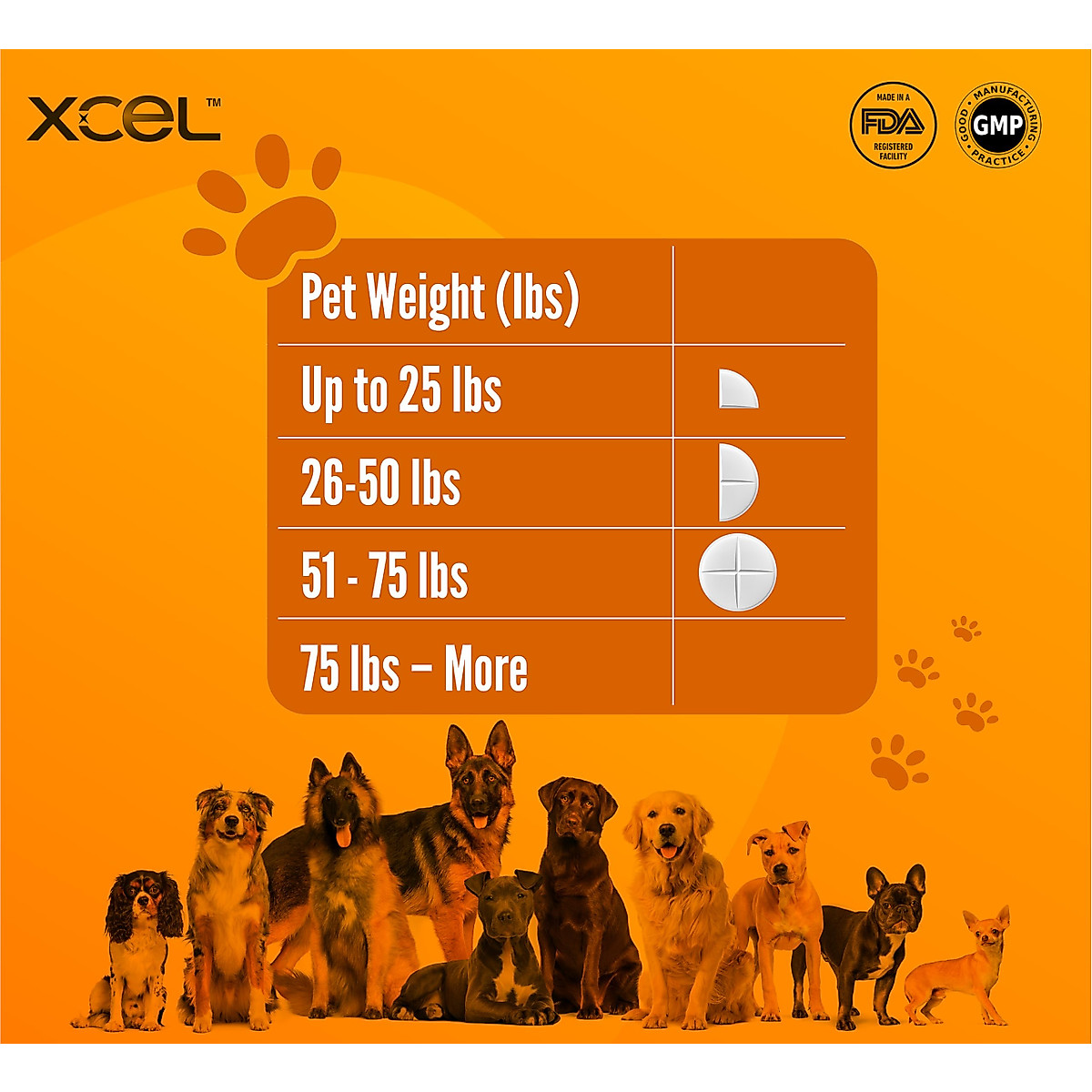 1000 mg Quarter Dosing Taurine Supplement with L Carnitine for Dogs, Supports Heart, Cardiovascular Health, Supports Eye Health