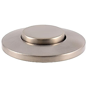 Westbrass ASB-B3-07 Sink Top Waste Disposal Replacement Air Switch Trim Only, Flush Button, Satin Nickel