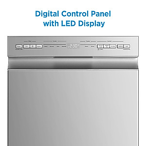 Midea MDF18A1AST Built-in Dishwasher with 8 Place Settings, 6 Washing Programs, Stainless Steel Tub, Heated Dry, Energy Star