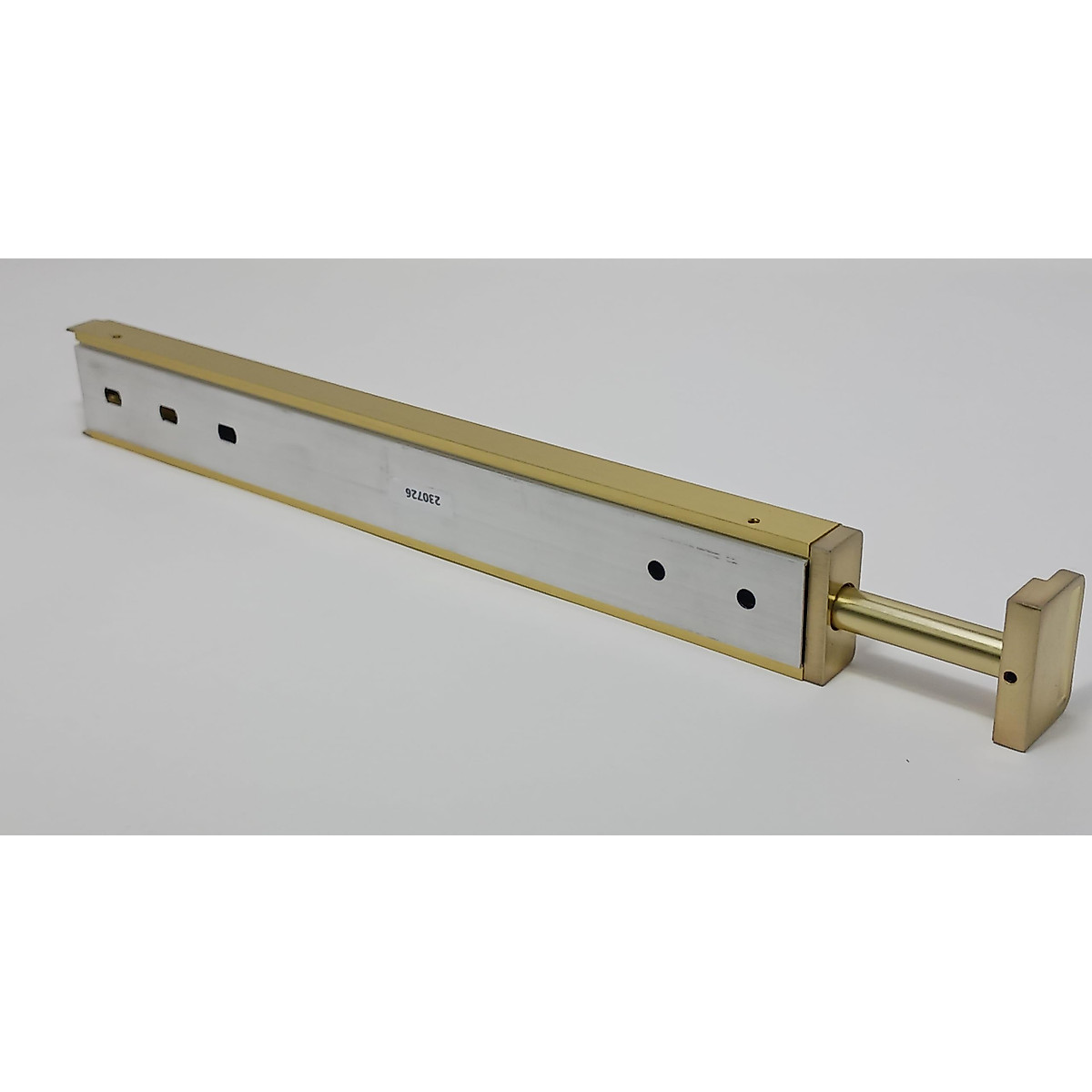 Designer Wardrobe Reversible Closet Valet Rod 11.75" or 13.75" Length with 8.5" Retractable Pullout Extension and Installation Hardware (Matte Brass, 11.75 Inch Long)