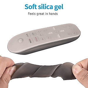 [2 Pcs] Protector Cover for PlayStation 5 Media Remote Cover, Anti-Slip Silione Skin Case Sleeve for PS5 Remote Control, Shock Absorption Washable (Gray+Transparent)