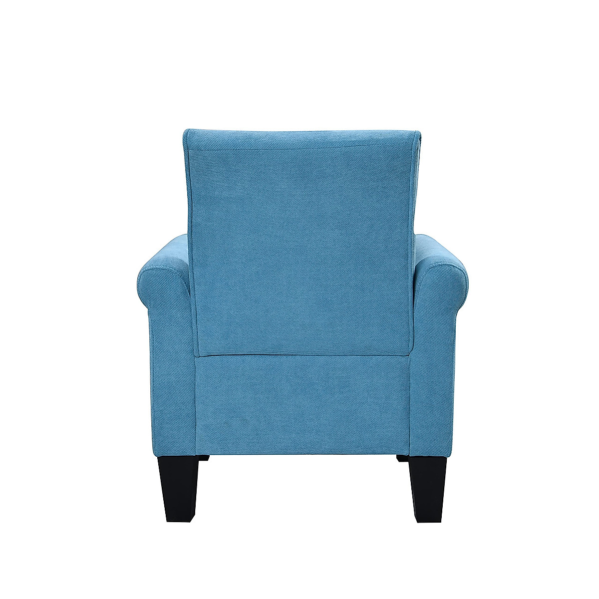 Lepfun Accent Living Room Chairs Modern Linen Fabric Comfy Reading Armchair for Bedroom Small Spaces Apartment Office, Light Blue