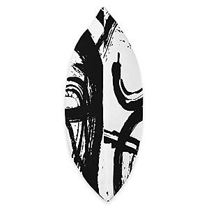 Abstract Black and White Black and White Abstract, Minimalist Grunge Strokes Throw Pillow, 16x16, Multicolor