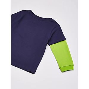 John Deere baby boys Long Sleeve T-shirt T Shirt, Blue, 3-4T US