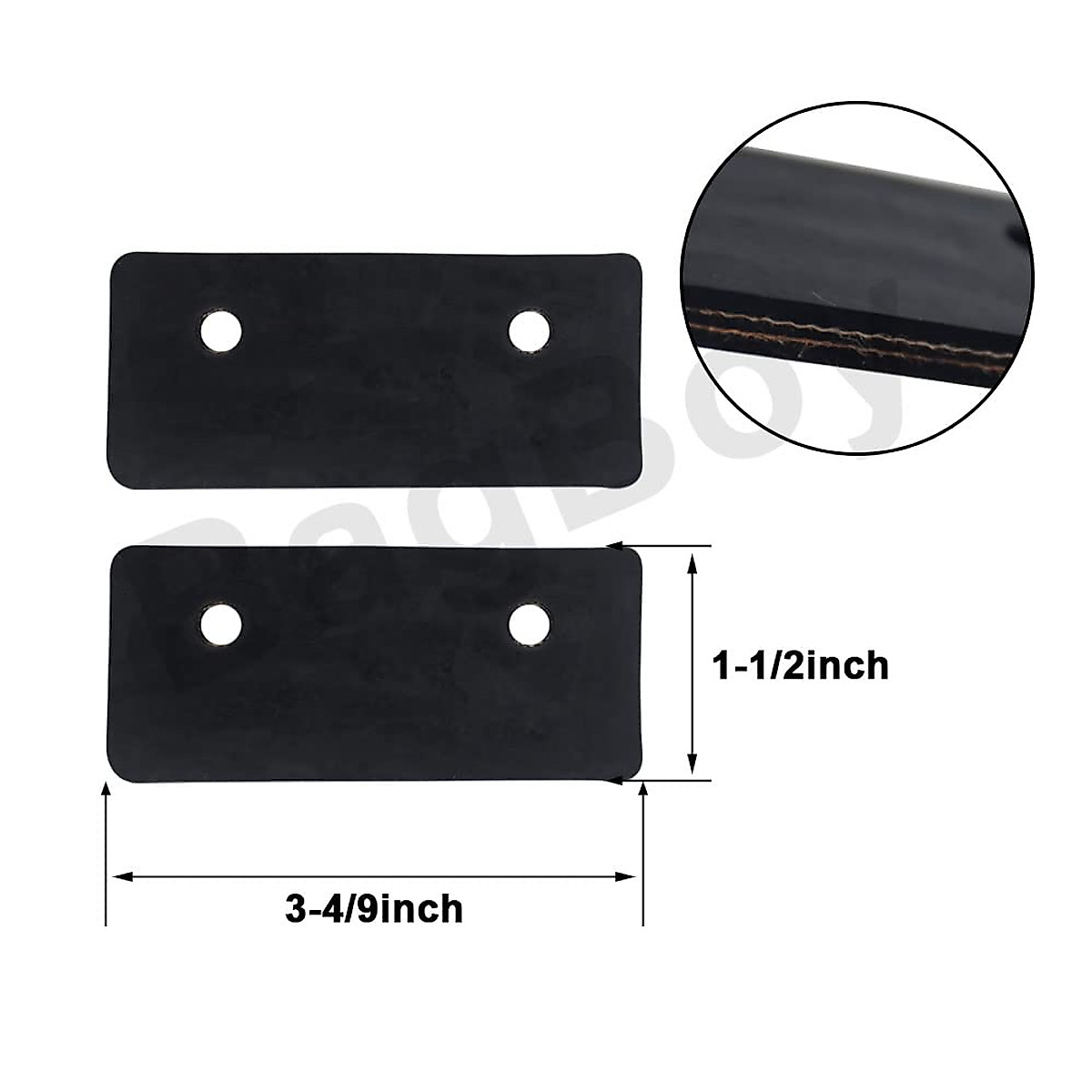 Braveboy 731-0782 Snow Thrower Paddle Set, Compatible with MTD 753-0613 731-0782 731-0781 731-0780 & More - 2005 and Earlier, for Two-Cycle Single Stage Snow Throwers