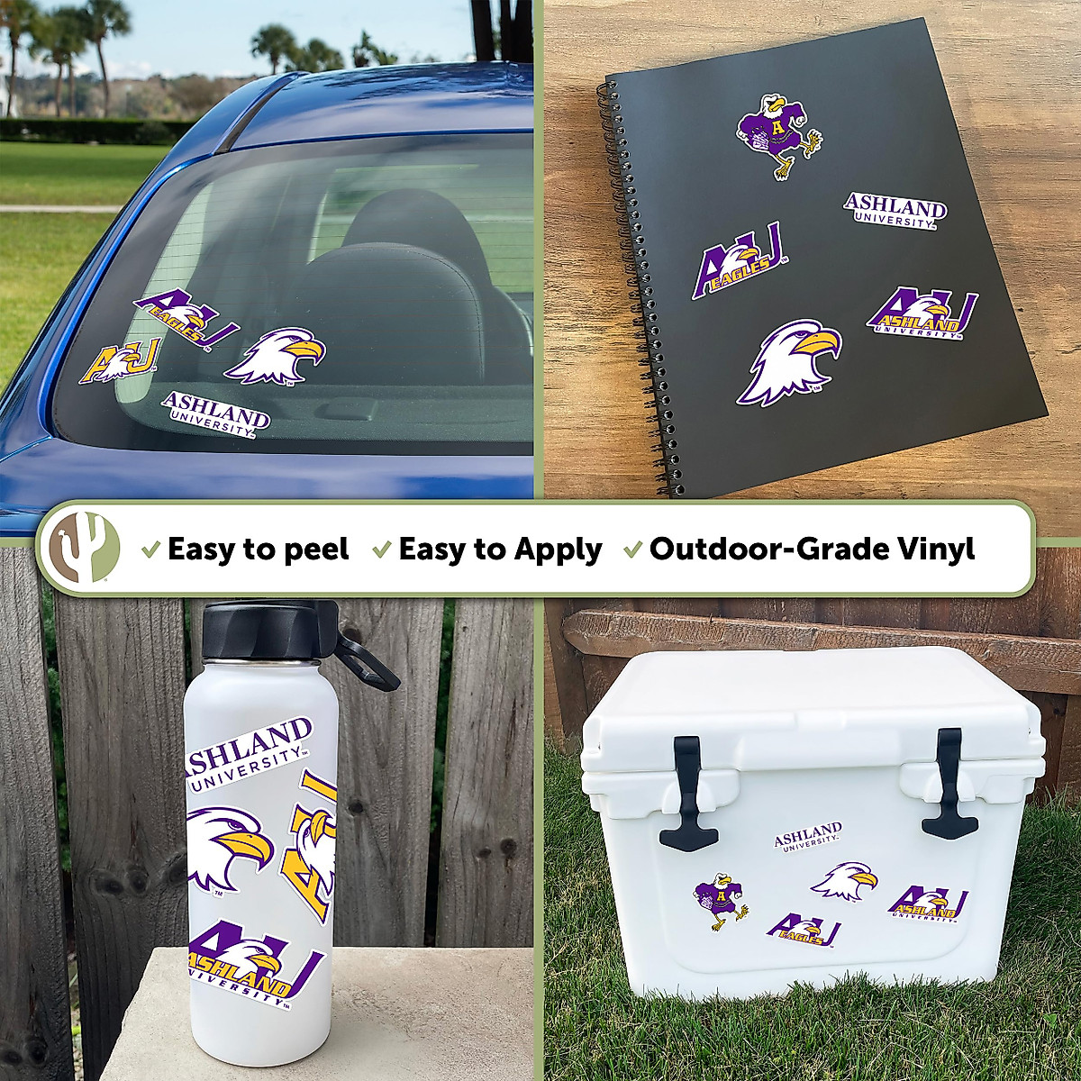 Desert Cactus Ashland University Sticker Eagles Stickers Vinyl Decals Laptop Water Bottle Car Scrapbook T2 (Type 2)