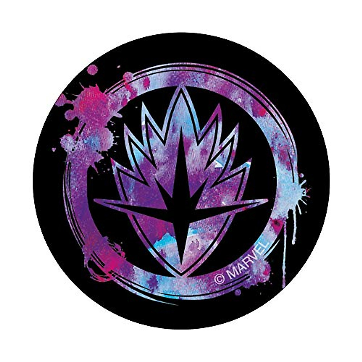 Marvel Guardians of the Galaxy Purple Paint Splatter Icon PopSockets PopGrip: Swappable Grip for Phones & Tablets