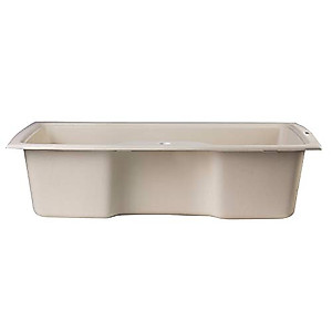 ALFI brand AB3520DI-B Drop-In Single Bowl Granite Composite Kitchen Sink, 35", Biscuit