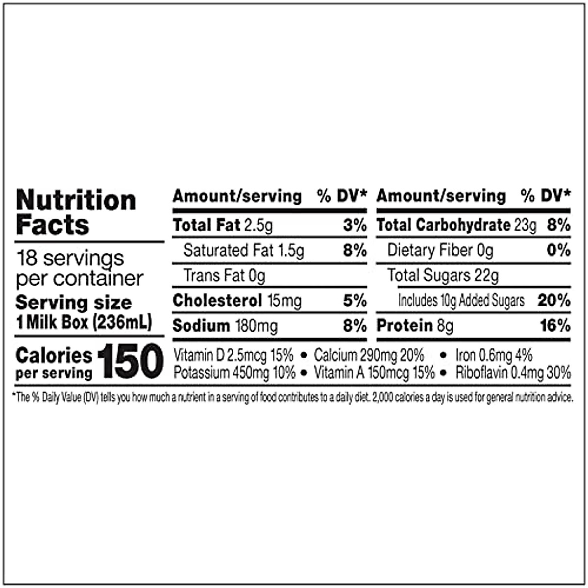Horizon Organic Shelf-Stable 1% Low Fat Milk Boxes, Chocolate, 8 oz., 18 Pack