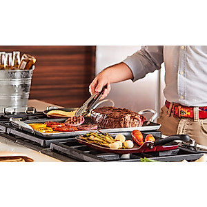 LAMEX | Griddle Pan for Stove Top | Kitchen Appliances - Indoor Grill | Vacation Essentials - Bbq Grill - Outdoor Grill | 4mm