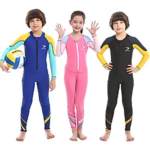 ZCCO Kids Swimsuit, Boys and Girls Full Sunsuit, UPF50+ Rash Guard Wetsuit, Swimwear