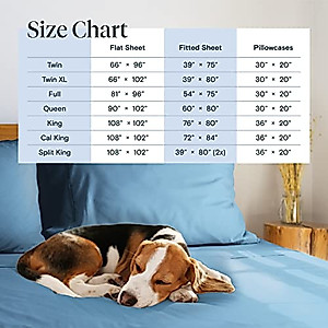 LuxClub 6 PC Sheet Set Bed Sheets Deep Pockets 18" Eco Friendly Wrinkle Free Sheets Machine Washable Hotel Bedding Silky Soft - Denim Queen