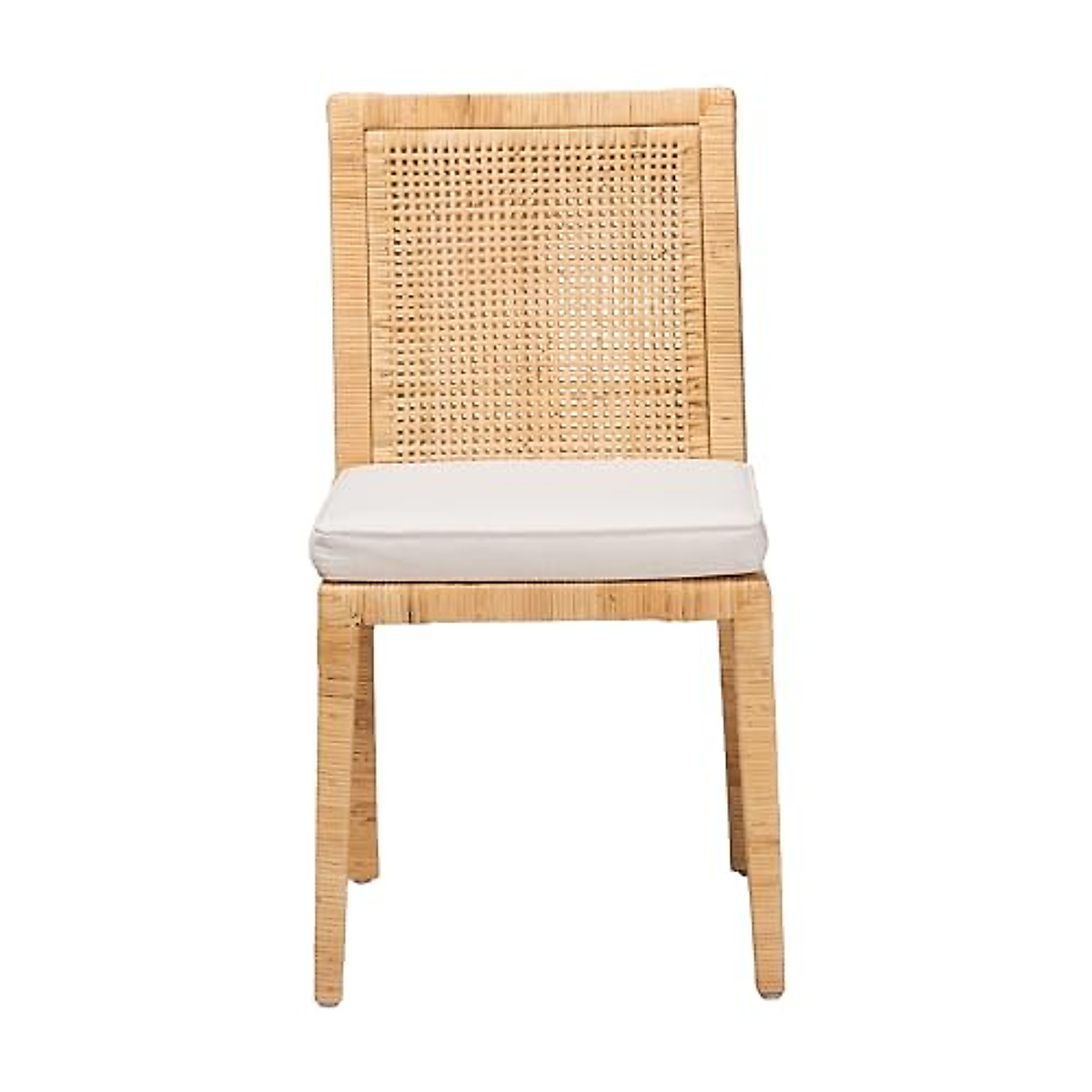 bali & pari Sofia Natural Rattan Dining Chair, One Size