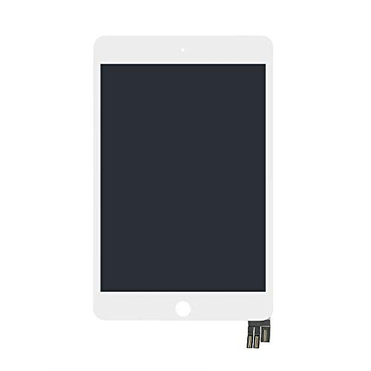 Repair Parts Plus for iPad Mini 5 (5th Gen) Screen Replacement LCD and Glass Touch Digitizer Premium Kit (7.9", A2126 | A2124 | A2133) + Sleep/Wake Sensor (Silver | Gold) + Adhesive - White