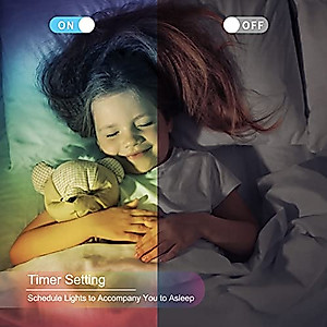 KENTA Led Strip Lights 35ft Smart Light Strips with App Control Remote, 5050 RGB Led Lights for Bedroom, Music Sync Color Changing Lights for Room Party