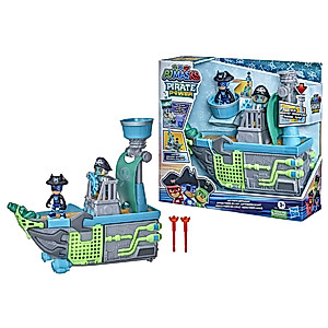 PJ Masks Sky Pirate Battleship Preschool Toy, Vehicle Playset with 2 Action Figures for Kids Ages 3 and Up Multicolor F36655L0
