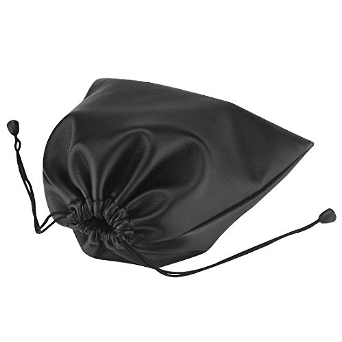 Geekria Headphone Carrying Bag/Universal Headset Protection Pouch/Portable Travel Bag/Soft Headphones Travel Bag (Black PU)