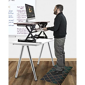 HHXY Kitchen Mat Set [2 PCS] Anti-Fatigue Kitchen Rug, Waterpoof Non-Slip Kitchen Rugs Heavy Duty PVC Ergonomic Comfort Floor Mats for Kitchen,Floor Home, Office,Sink,Laundry (Green)