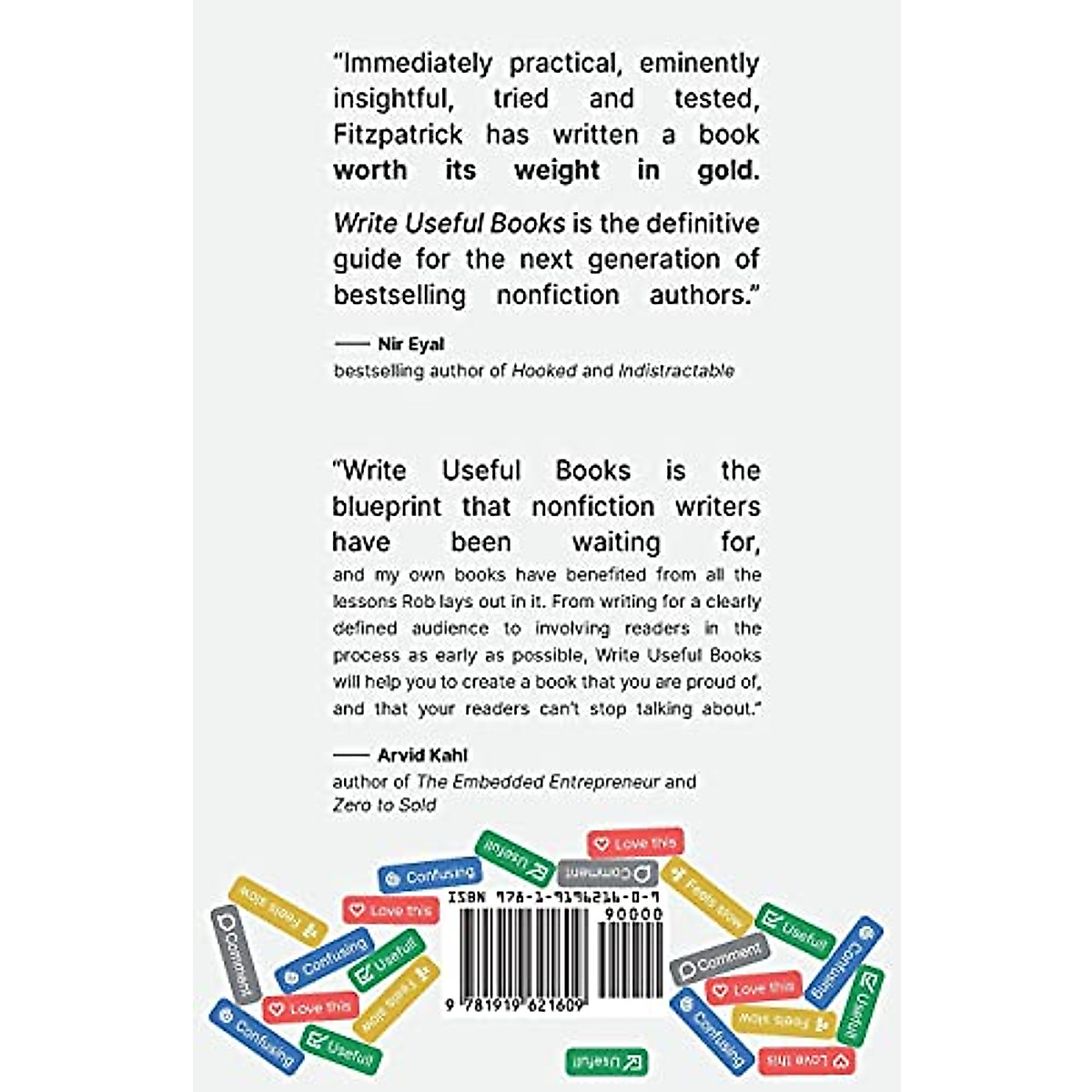 Write Useful Books: A modern approach to designing and refining recommendable nonfiction