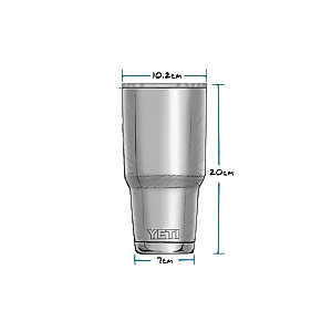 YETI Rambler 30 oz Tumbler Retired Colors, Stainless Steel, Vacuum Insulated with MagSlider Lid, Offshore Blue