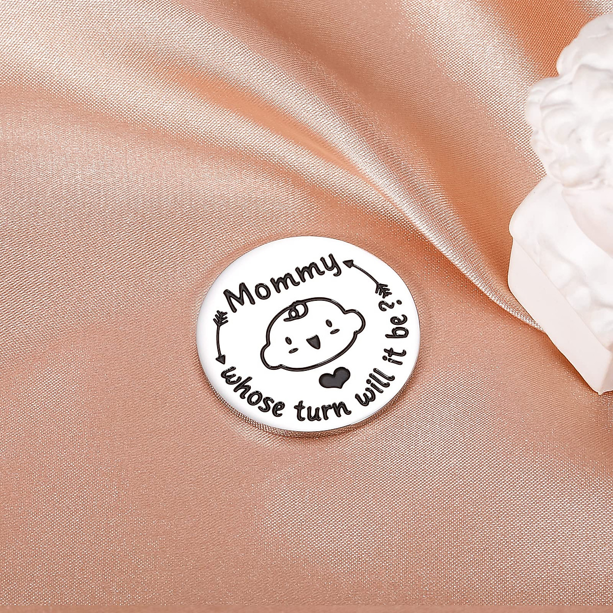 New Parents Gifts for Mom Dad to be Funny Decision Coin Congratulations New Baby Gifts for Expecting Mommy Daddy Christmas Pregnancy Gifts for Wife First Time Mom Fathers Day Baby Shower Birthday Gift