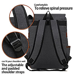 Beejirm Vintage Slim Backpack Womens Back Pack for Travelling, Casual Vintage Backpack With Usb Charging Port