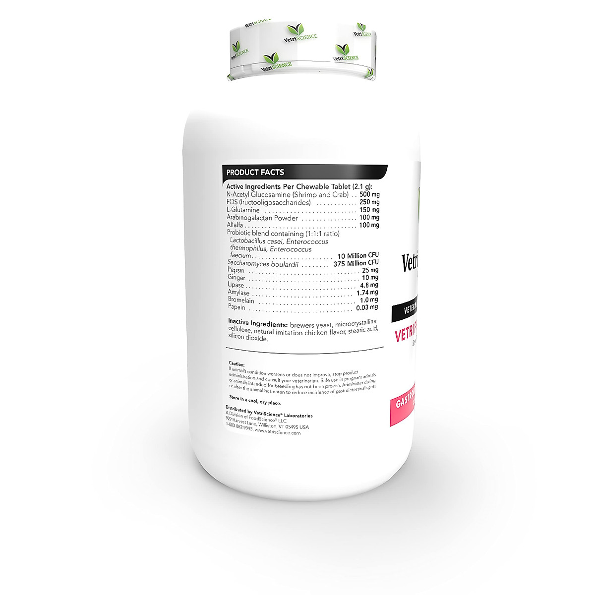 VetriScience Vetri Probiotic Bowel Defense and GI Support Supplement for Dogs, 120 Tablets