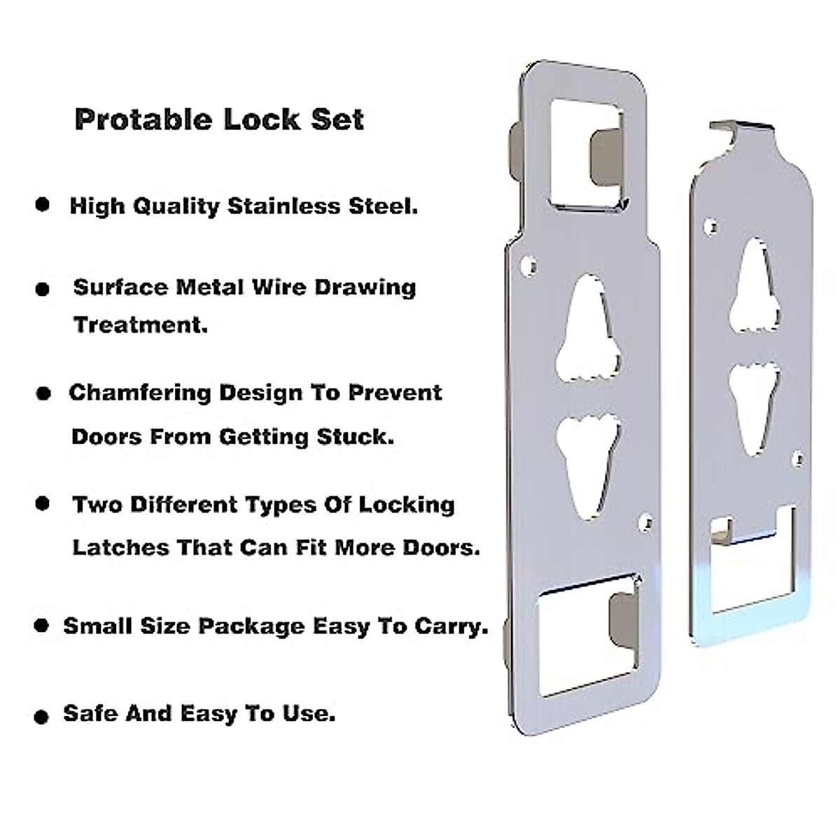 Portable Door Locker by UNONOW, Travel Lock for Provide Extra Safety, Safety Locker in Housing, Apartment,Additional Safety Locker for Prevent Unauthorized Entry Into Hotel,Housing,Apartments.