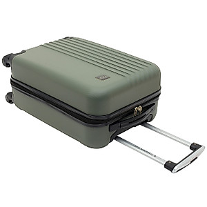 Travelers Club Cosmo Hardside Spinner Luggage, Fern Green, Carry-On 20-Inch