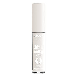 NYX PROFESSIONAL MAKEUP This Is Milky Gloss, Lip Gloss with 12 Hour Hydration, Vegan - Coquito Shake (Milky Clear)