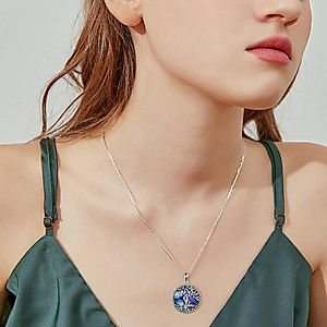 ONEFINITY Tree of Life Necklace Sterling Silver Mother Necklace Mom Pendant for Women Jewelry Mothers Day Birthday Gifts