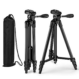 Elikliv Laser Level Tripod with Carry Bag, Elikliv Lightweight Adjustable Aluminum Alloy Tripod Stand for Rotary and Line Lasers (Support 1/4 Mounting Thread)