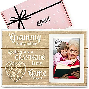 GIFTAGIRL Grammy Mothers Day - Lovely Grammy Gifts for Birthday or Mothers Day, Like our Beautifully Quoted Grammy Picture Frames, are great ideas for any Occasion, and Arrive Beautifully Gift Boxed